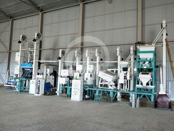 120T/D integrated rice hulling plant - Taizy Rice Machine